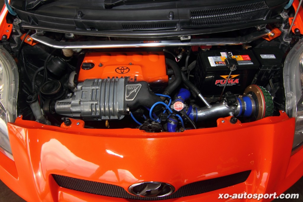 CANDY-COATED YARIS 1NZ-FE NA & KOMPRESSOR & TURBO KIT BY ADDZEST CAR ...